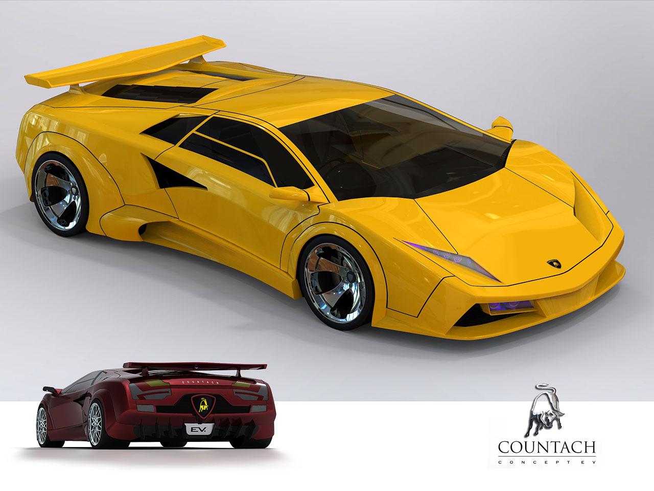 High-Resolution Lamborghini Countach Concept EV Photos