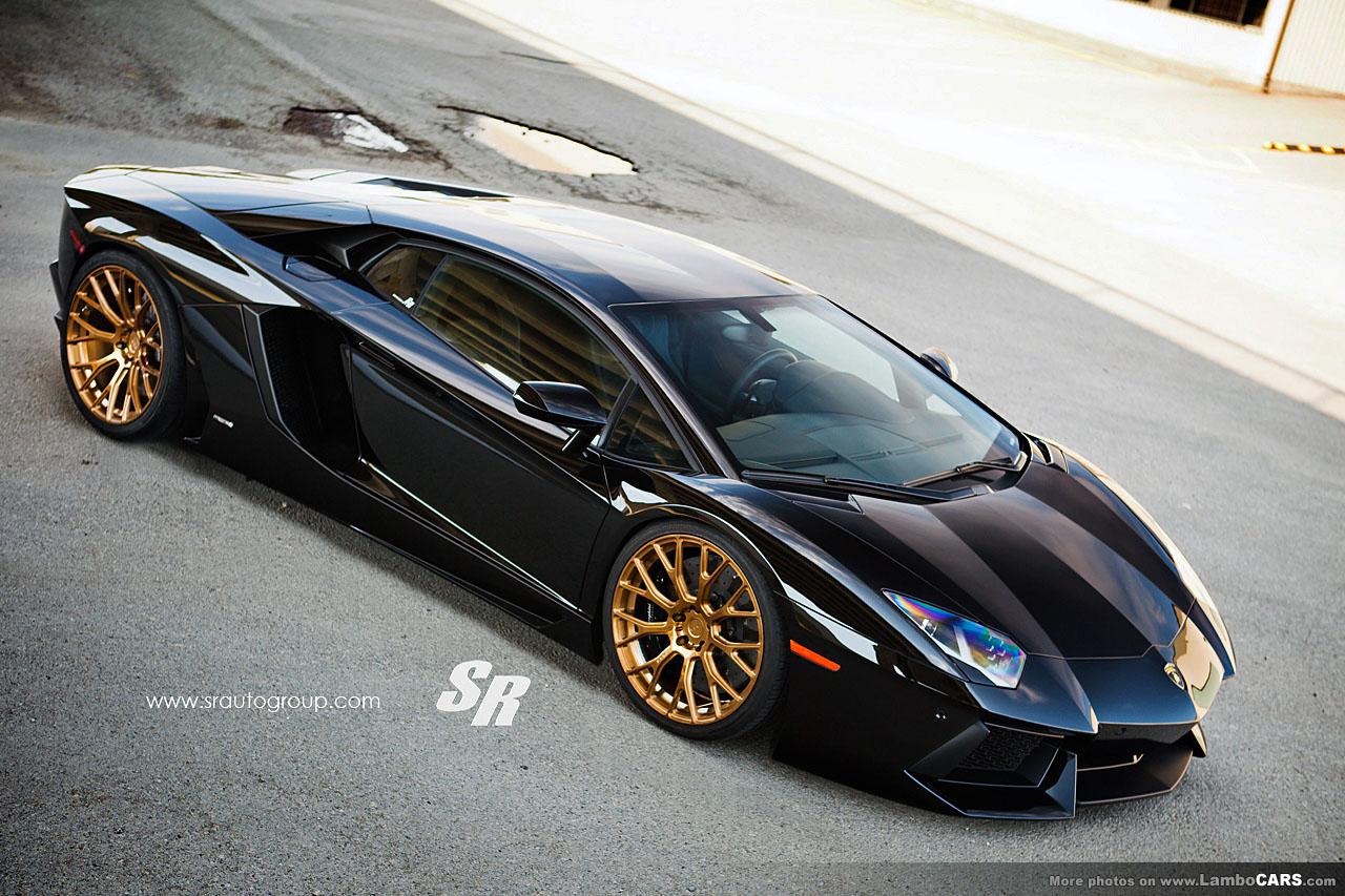Lamborghini Aventador Gold And Black