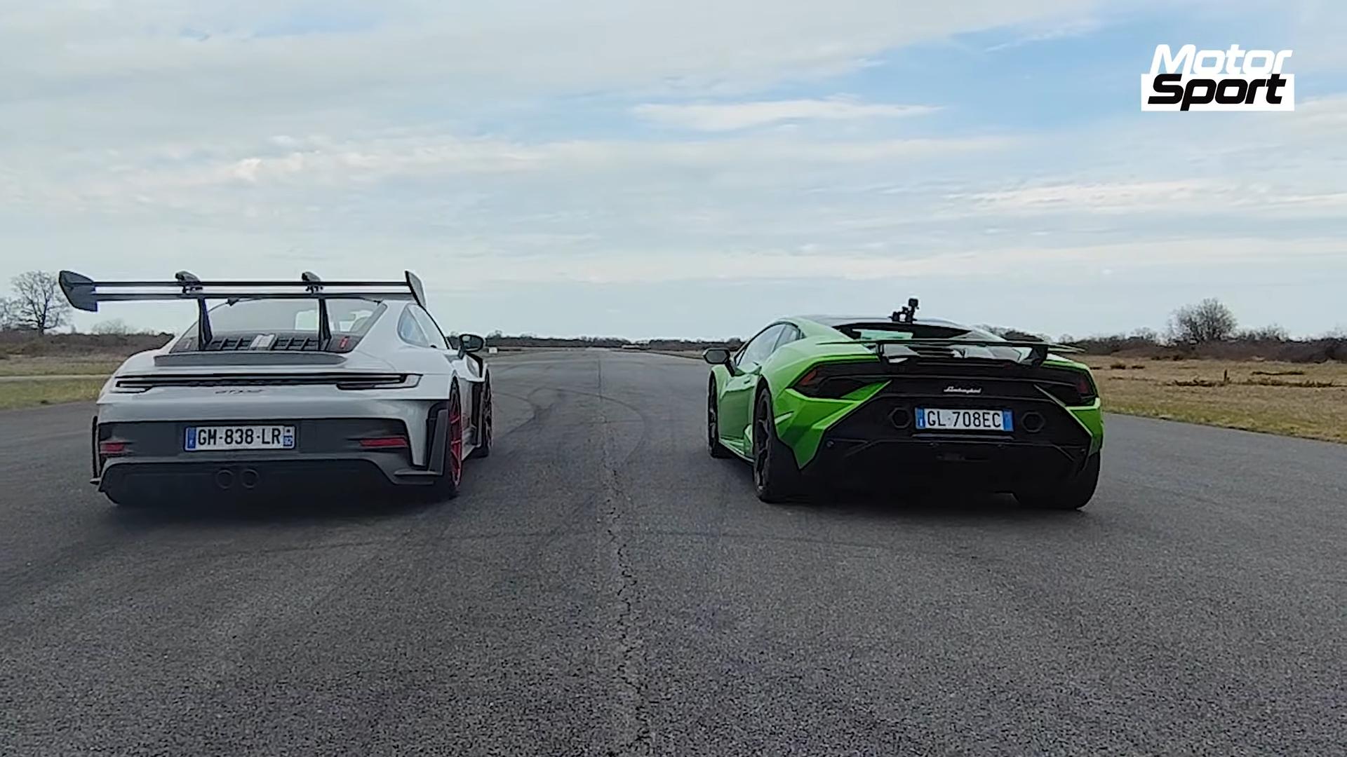 Lamborghini Huracan Tecnica vs Porsche 911 GT3 RS: Track Monsters At ...