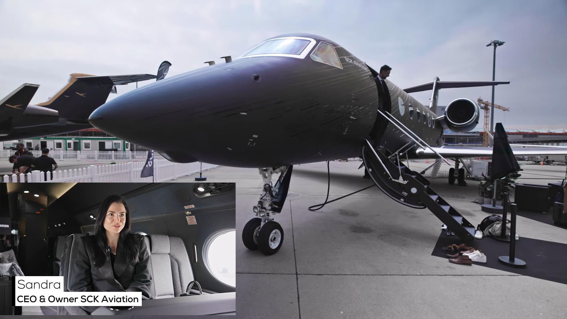 Entrepreneur Sandra Corinna Kinzl Transforms Her Private Jet into a Breathtaking 'Airborne ...